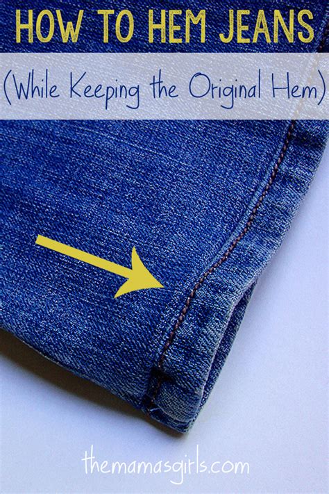 How To Sew A New Hem On Your Jeans The Easy Way Our
