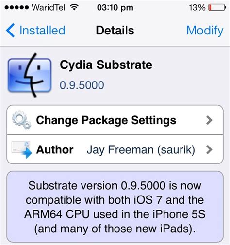 Saurik Releases Cydia Substrate With Ios 7 And Iphone 5ss 64 Bit