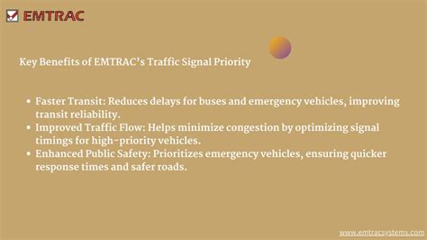 Ppt Enhancing Urban Mobility With Emtracs Traffic Signal Priority