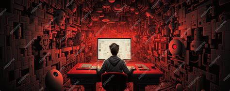 Premium Photo Craft A Wallpaper Featuring Hacker Thwarted By Background