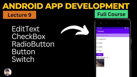 Android Ui Design Creating Forms Using Edittext Checkbox Android App