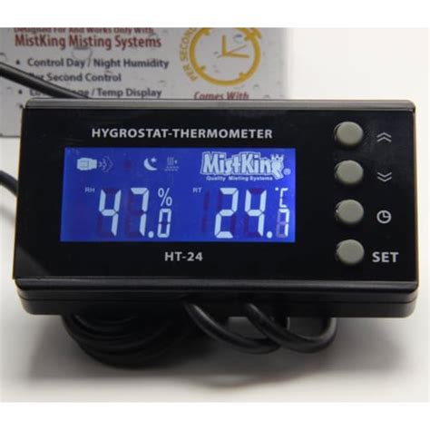 Mistking Ht 24 Hygrostatthermometer Humidity Meter And Probe For