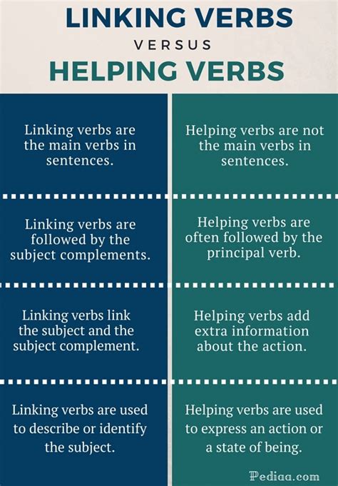 Linking And Helping Verbs Examples