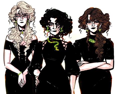 Narcissa Bellatrix And Andromeda Bellatrix Sisters The Lestrange