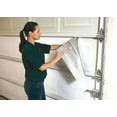 White Garage Door Insulation Kit Poly Foam Core 2 Car 18x8 Ft R8