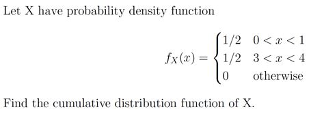 Solved Let X Have Probability Density Function Chegg