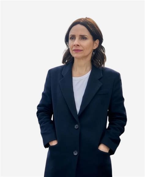 Laura Fraser Patience 2025 Black Coat Jacket Era