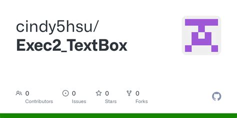 GitHub Cindy5hsu Exec2 TextBox