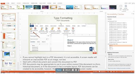 Making Accessible Powerpoint Presentations Part 2 Youtube