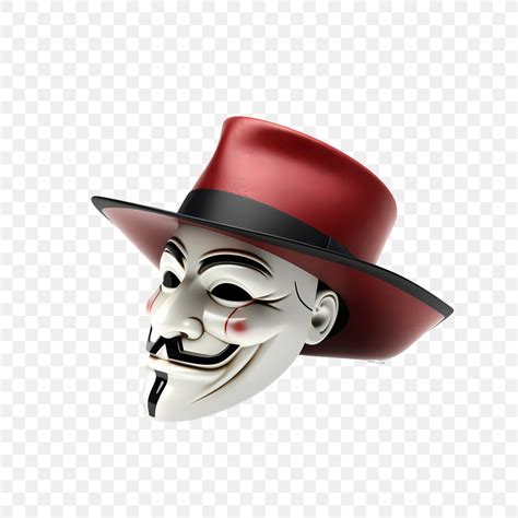 Guy Fawkes Day Guy Fawkes Mask With Red Hat Png 3808x3808px Guy