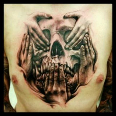 See No Evil Hear No Evil Speak No Evil Evil Skull Tattoo Skull