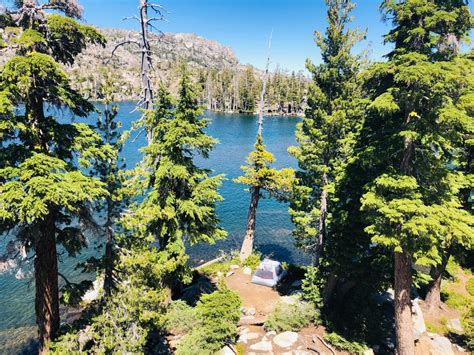 Backpacking Desolation Wilderness Middle Velma Lake Brie Bear