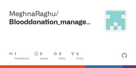 Github Meghnaraghu Blooddonation Management