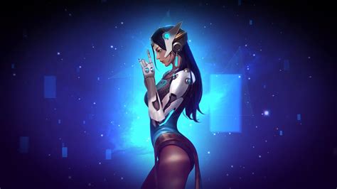 Cyberpunk Symmetra Overwatch Live Wallpaper