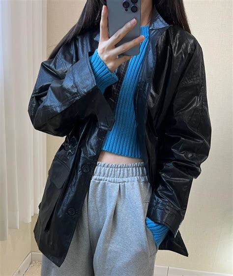 마이아르무아 코팅 야상 여성 가을 간절기 하프 하이넥 오버핏 자켓 캠핑룩 포인트룩 올드머니룩