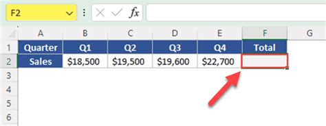 AutoSum In Excel