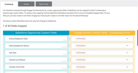 Contact And Opportunity Field Mapping Options Salsa Knowledgebase