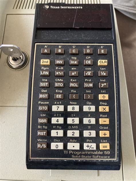 Texas Instruments Ti 59 Programmable Calculator W Pc 100c Printer