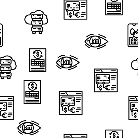 Financial Technology And Software Vector Seamless Pattern 17292225