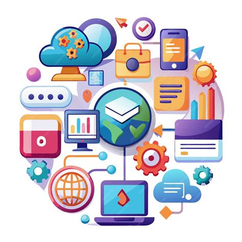 Illustration Of Digital Technology Cloud Computing Network And Data Storage Premium Ai