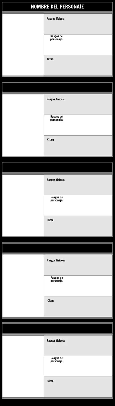 Plantilla De Mapa De Caracteres 16x9 Storyboard