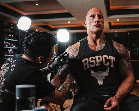 Dwayne Johnson Reveals Details About His New And Improved Bull Tattoo