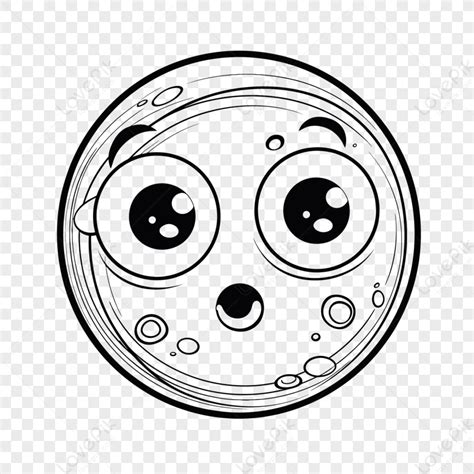 큰 눈과 재미있는 거품이 있는 만화 원 개요 스케치 드로잉 벡터단색화무늬 Png 일러스트 무료 다운로드 Lovepik