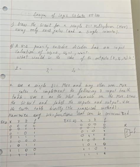 Solved Design Of Logic Circuitanswer These Question And Chegg Com