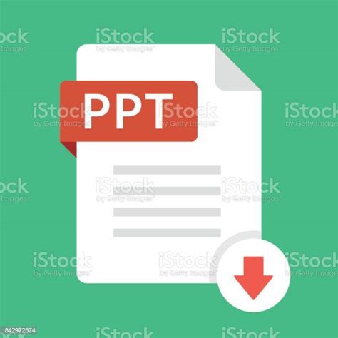 Ppt 아이콘을 다운로드 합니다 파일 Ppt 레이블 및 화살표 표지판 프레 젠 테이 션 파일입니다 다운로드 문서 개념입니다 평면