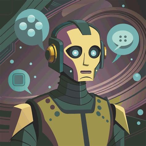 Premium Vector Technology Concept Vector Illustration Featuring Chatbots Design Flat Style