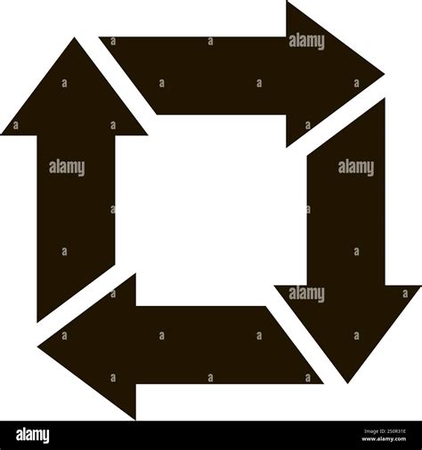 Four Dark Arrows Creating A Continuous Square Cycle Representing A Closed Loop System And