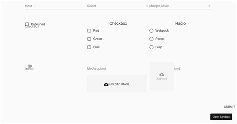 React Standalone Form Examples Codesandbox