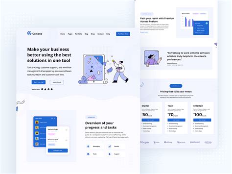 Saas Web UI UX Landing Page Design On Behance