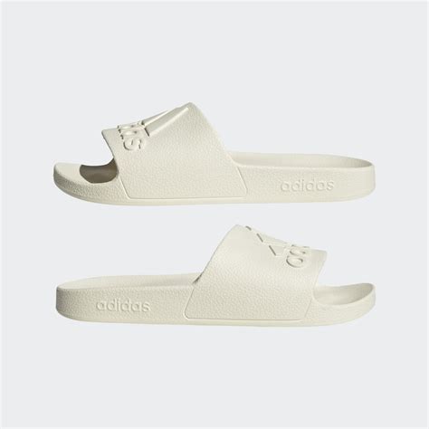 Adidas Adilette Aqua Slides White Adidas Uae