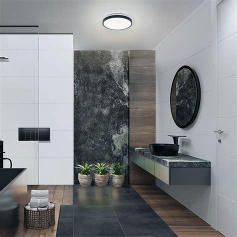 Black Led Bathroom Ceiling Lights