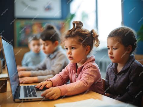 Premium Photo Students Using Computers In The Classroom