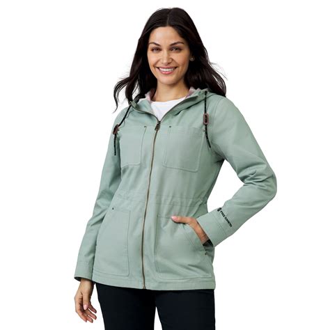 Free Country Womens Lightweight Cascade Canvas Jacket Moss Xl
