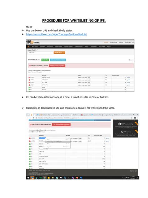 Ip Whitelisting Process 4 Pdf