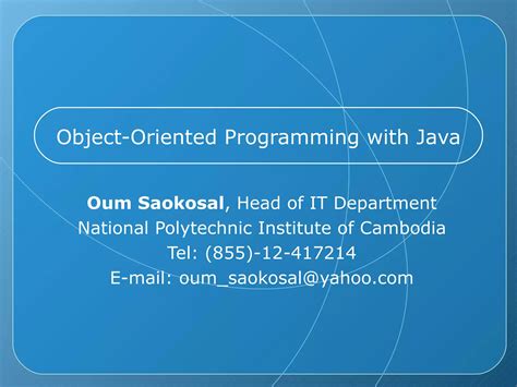 Chapter 6 Oop Revision Ppt Programming Languages Computing