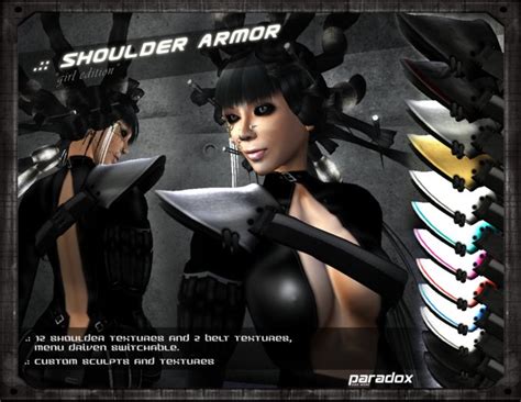 Second Life Marketplace Paradox Shoulder Armor