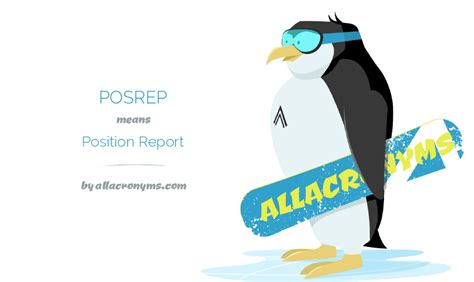Posrep Position Report