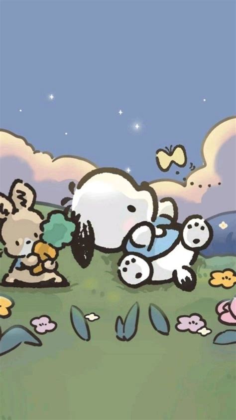 Pochacco 💗 Snoopy Wallpaper Cute Cartoon Wallpapers Sanrio Wallpaper