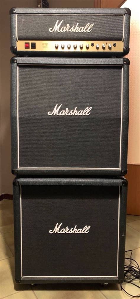 Marshall 3203 Full Stack With 1965 Ab 4x10 Cabs Early 1980s