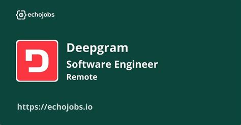 Deepgram Is Hiring Software Engineer Backend Usd 135k 190k Remote