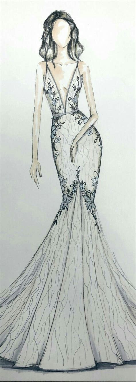 Vestido Fashion Illustration Sketches Dresses Fashion Sketches