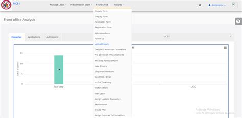 how to upload enquiry school management software school management