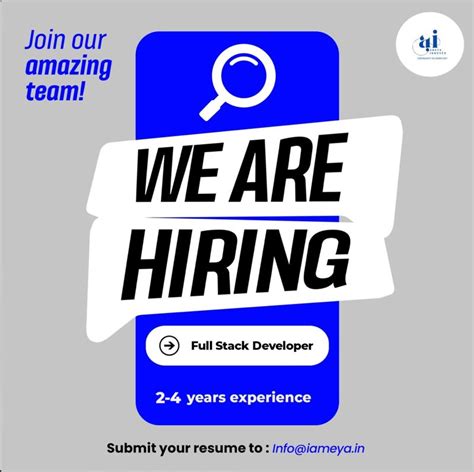Ameya Innovex On Linkedin Hiring Fullstackdeveloper Nodejs