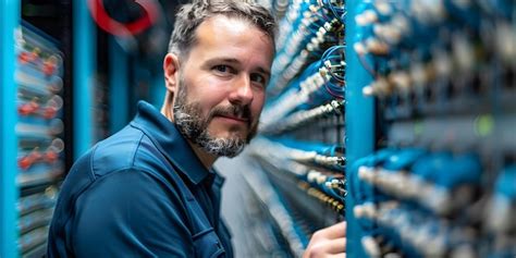 Technicians In Network Operations Center Noc Maintain Network