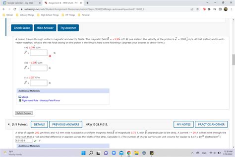 Solved Vector Notation What Is The Net Force Acting On The Chegg Com