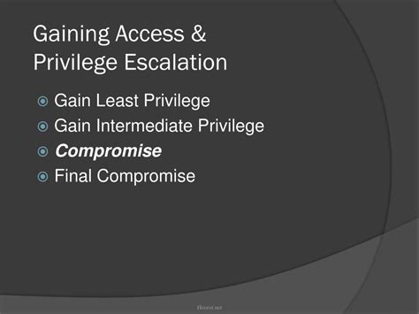 Ppt Module 7 Gaining Access And Privilege Escalation Powerpoint